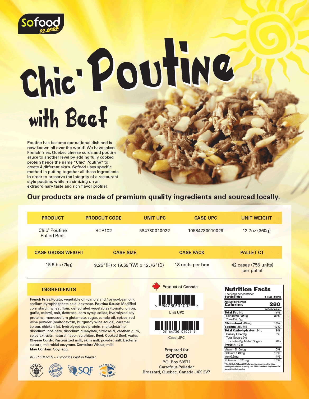 Chic’ Poutine Beef – SoFood